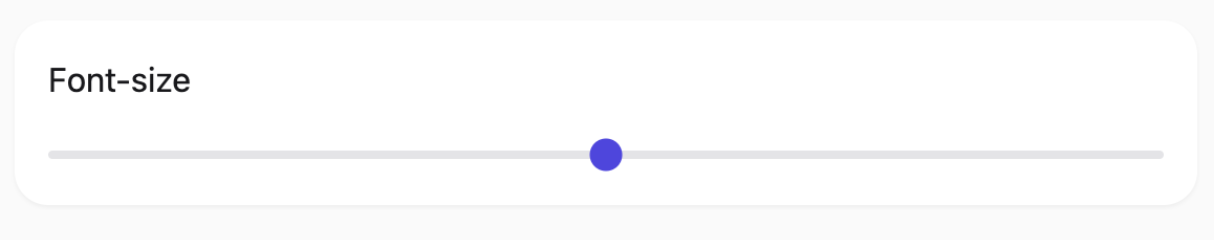Big font size – FAQ